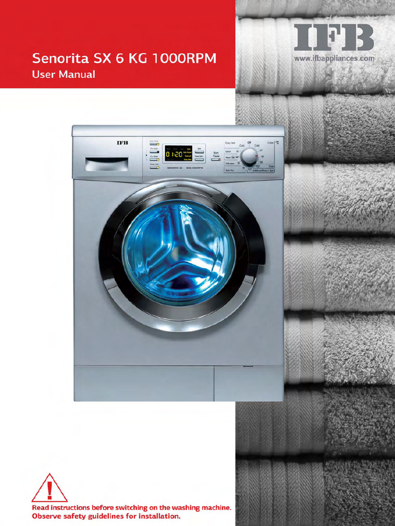 IFB Senorita SX | PDF