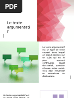 Plan D'un Texte Argumentatif | PDF | Argumentation | Critique