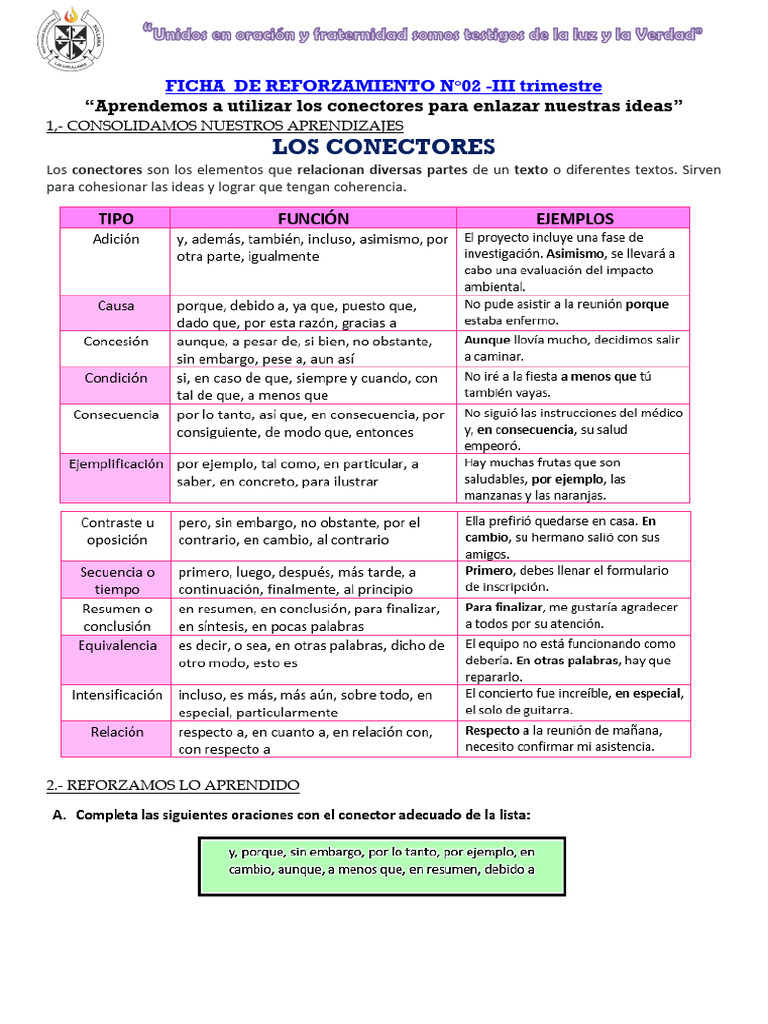 FICHA 02 Refuerzo III Trimestre | PDF