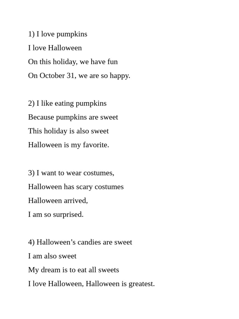 Love for Halloween and Pumpkins | PDF
