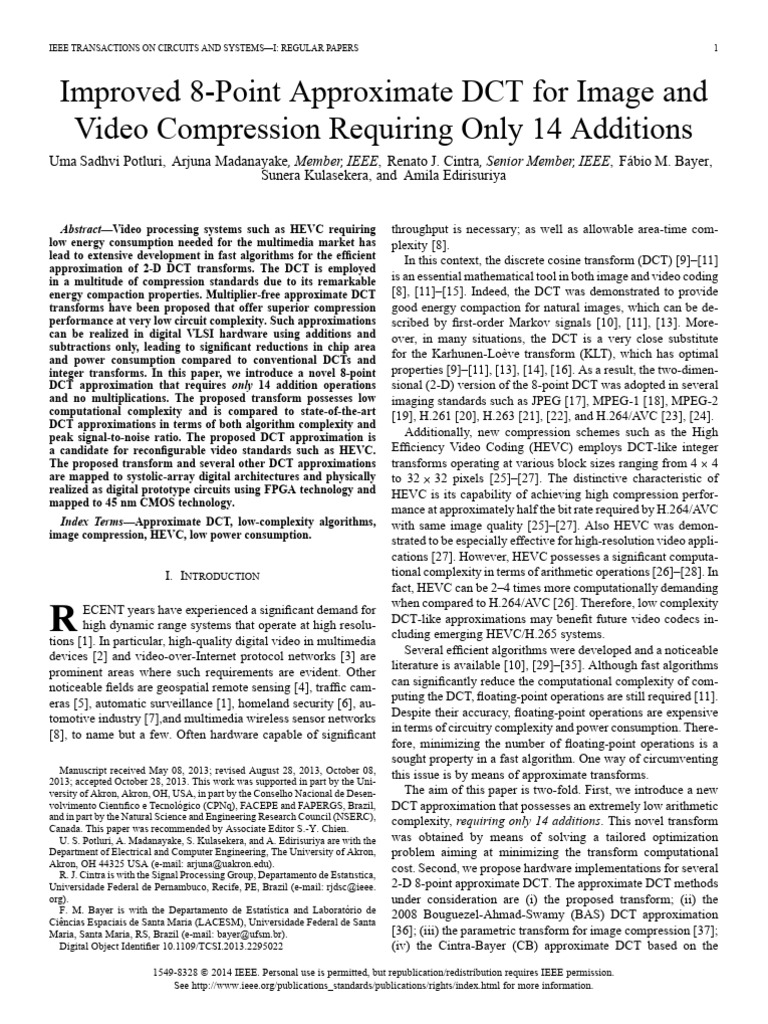 Potluri 2014 | PDF | Matrix (Mathematics) | Data Compression