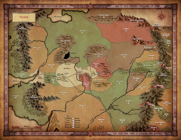 Eriador Loremaster's Map | PDF | Worldbuilding | Fantasy