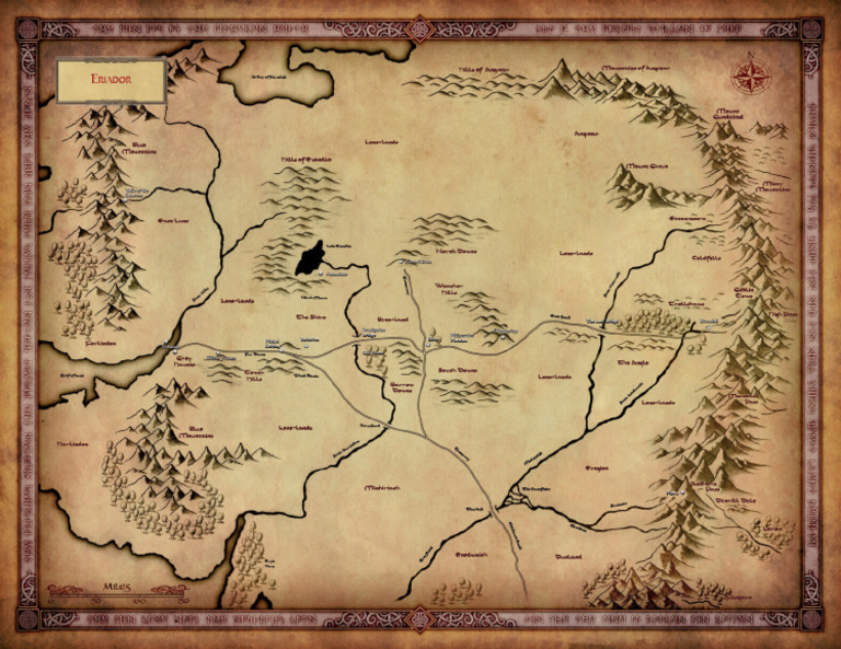 Eriador Adventurer's Map | PDF | Fantasy | J. R. R. Tolkien
