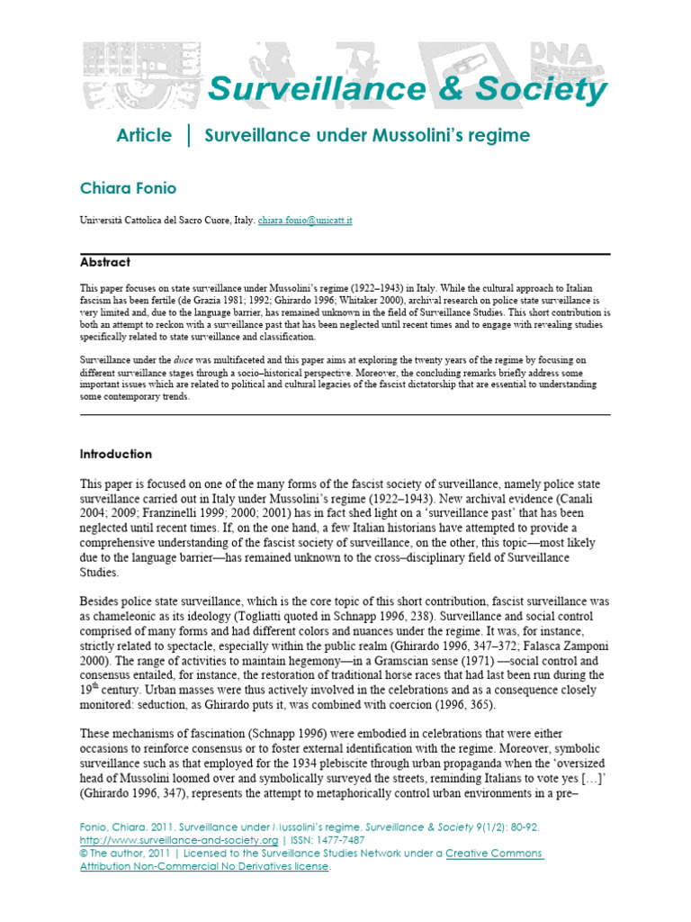 Scheung, Journal Manager, Mussolini | PDF | Fascism | Benito Mussolini