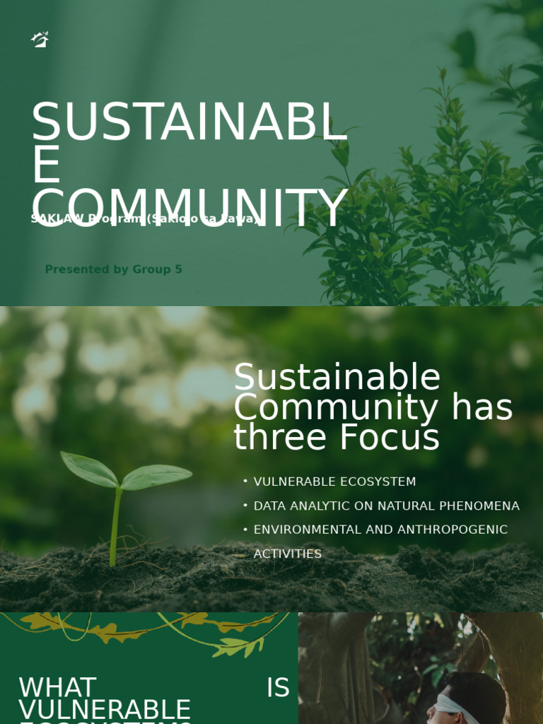 Saklaw Program: Sustainable Community Focus | PDF