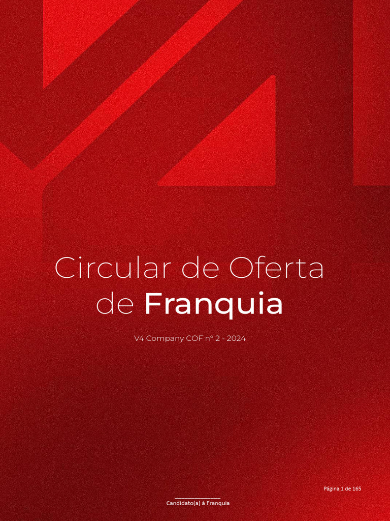 V4 COMPANY - COF - Circular de Oferta de Franquia 04.2024 | PDF ...