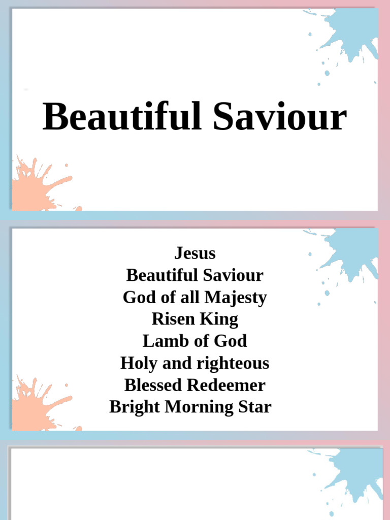 Beautiful Saviour | PDF