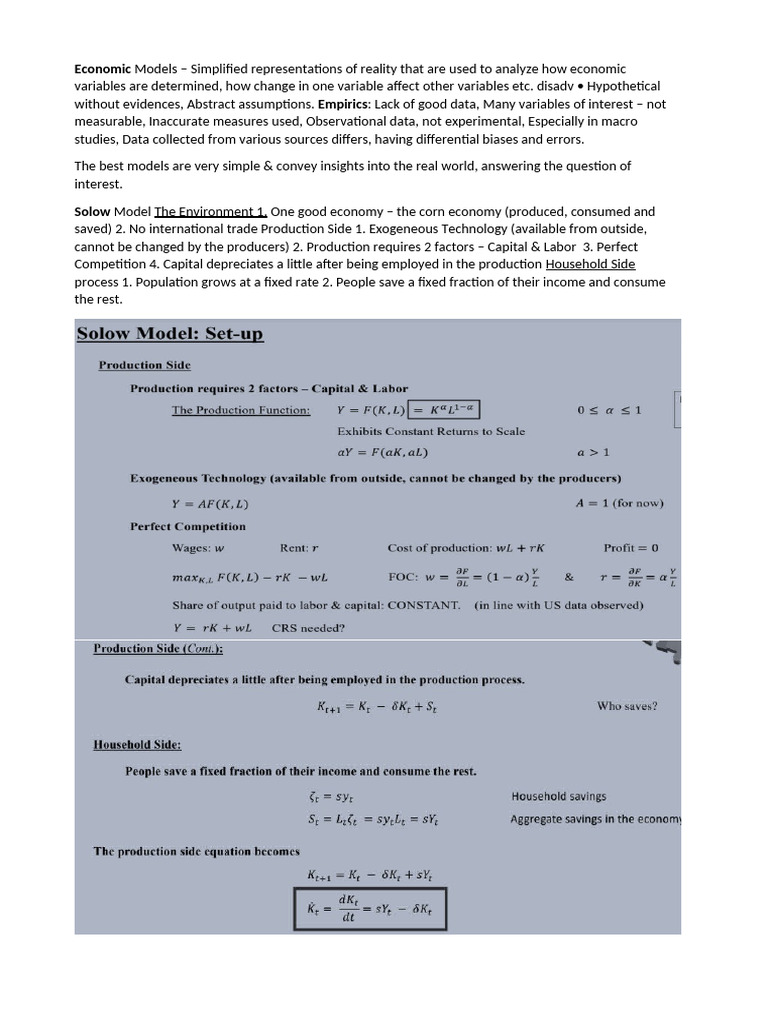 Macro Mid Printour | PDF | Economic Growth | Labour Economics