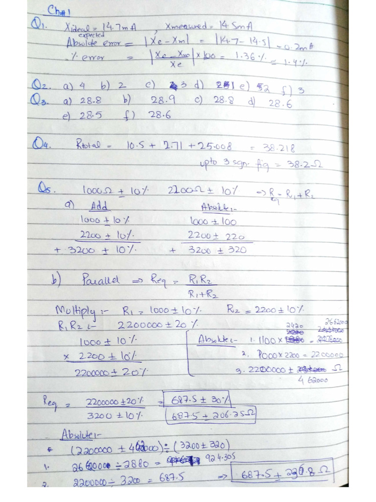 Chapter 1 Exercise | PDF