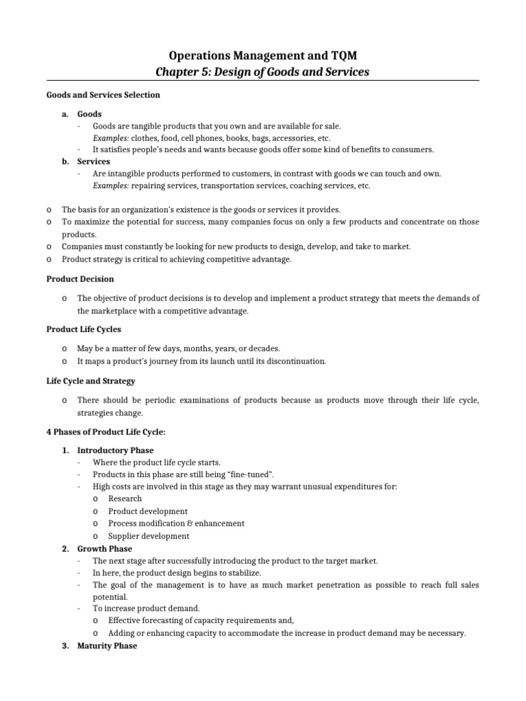 Goods and Services Design Strategies | PDF | Recycling | Computer Aided ...