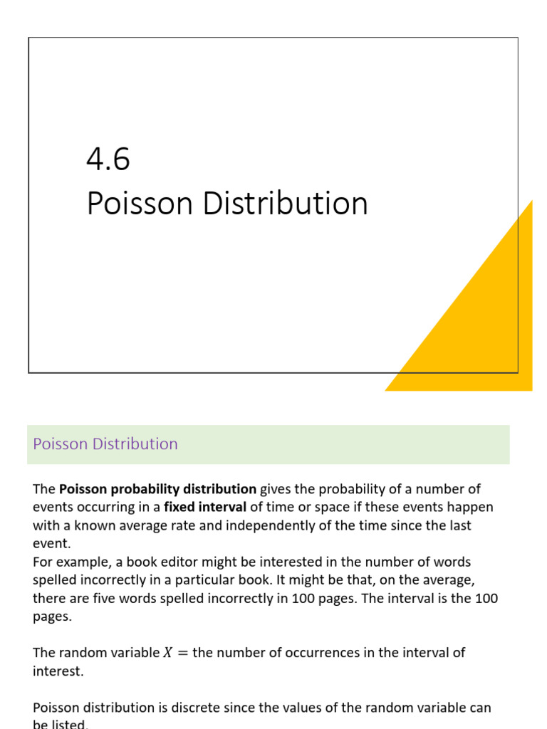 Lecture Note 15 | PDF | Poisson Distribution | Teaching Mathematics