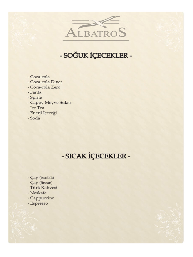 Soguk Sicak Icecekler | PDF
