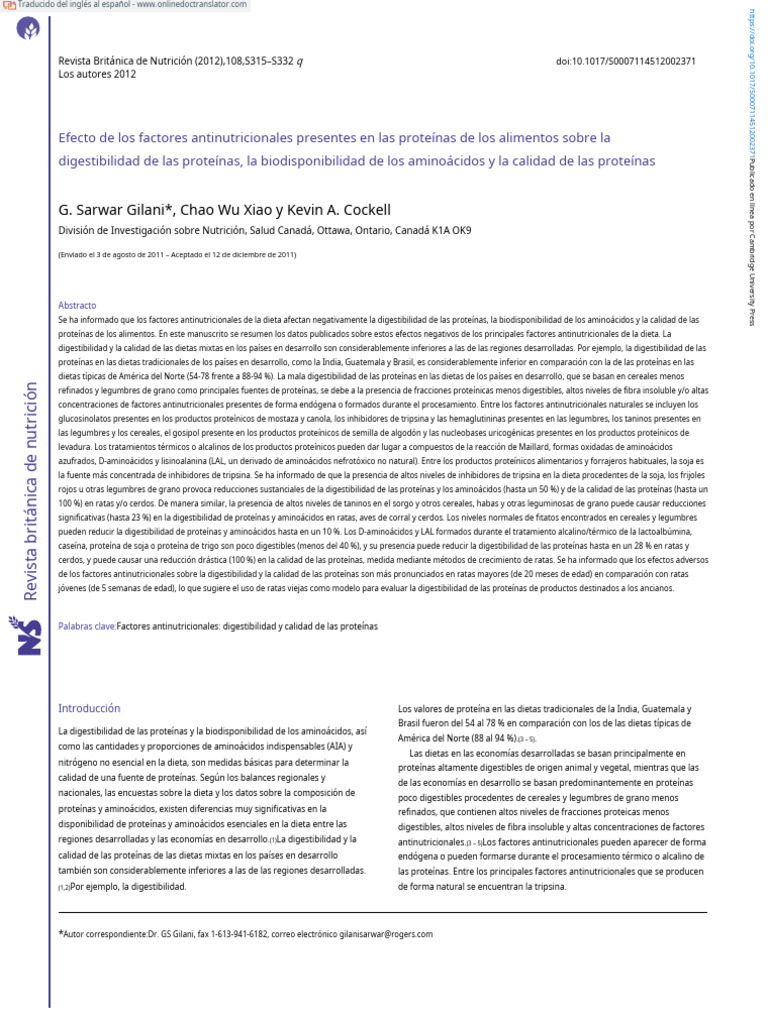 Articulo 12.en - Es | PDF | Proteínas | Inhibidor de la enzima