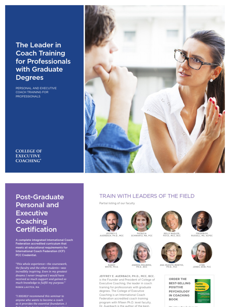 CEC Brochure CoachTraining2024 | PDF | Psychologist | Family Therapy