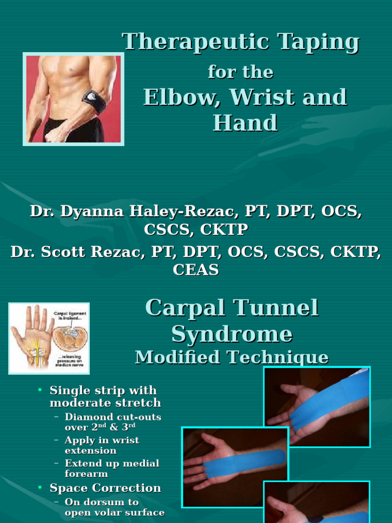 4 Elbow Wrist and Hand Therapeutic Taping2010 | PDF | Anatomical Terms ...