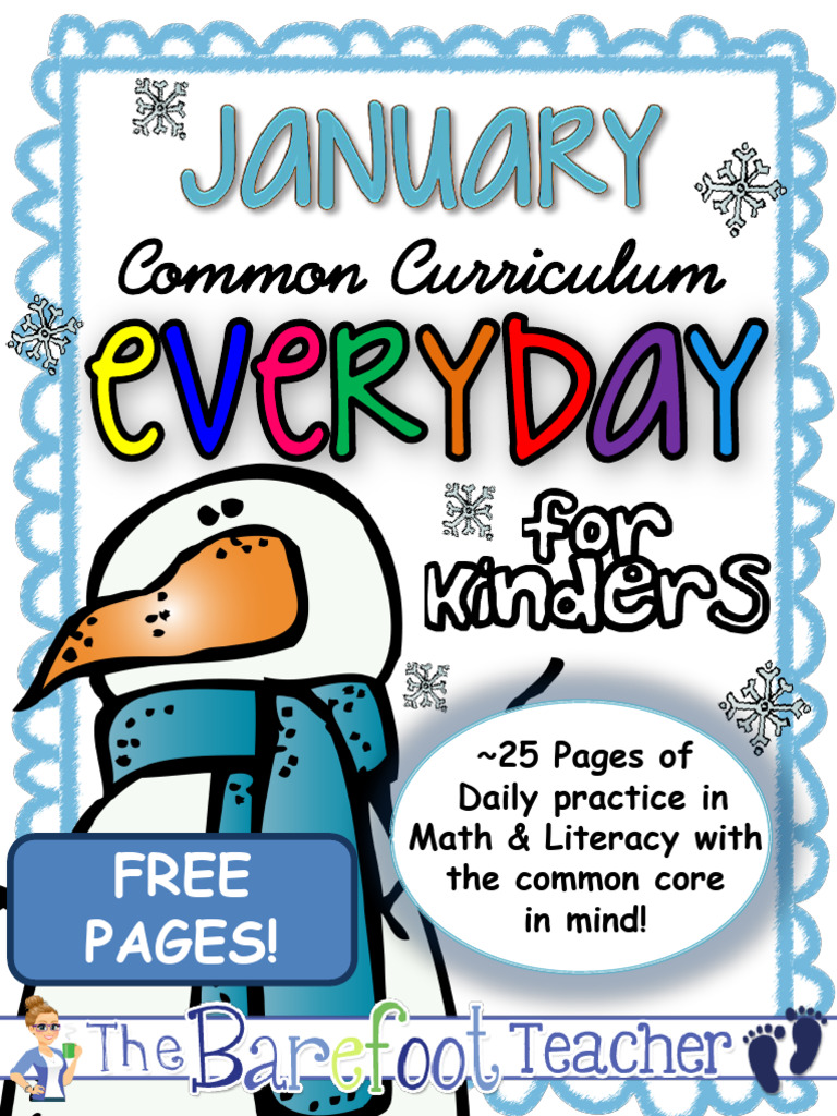 January Common Core Activities for K-2 | PDF | Word | Literacy