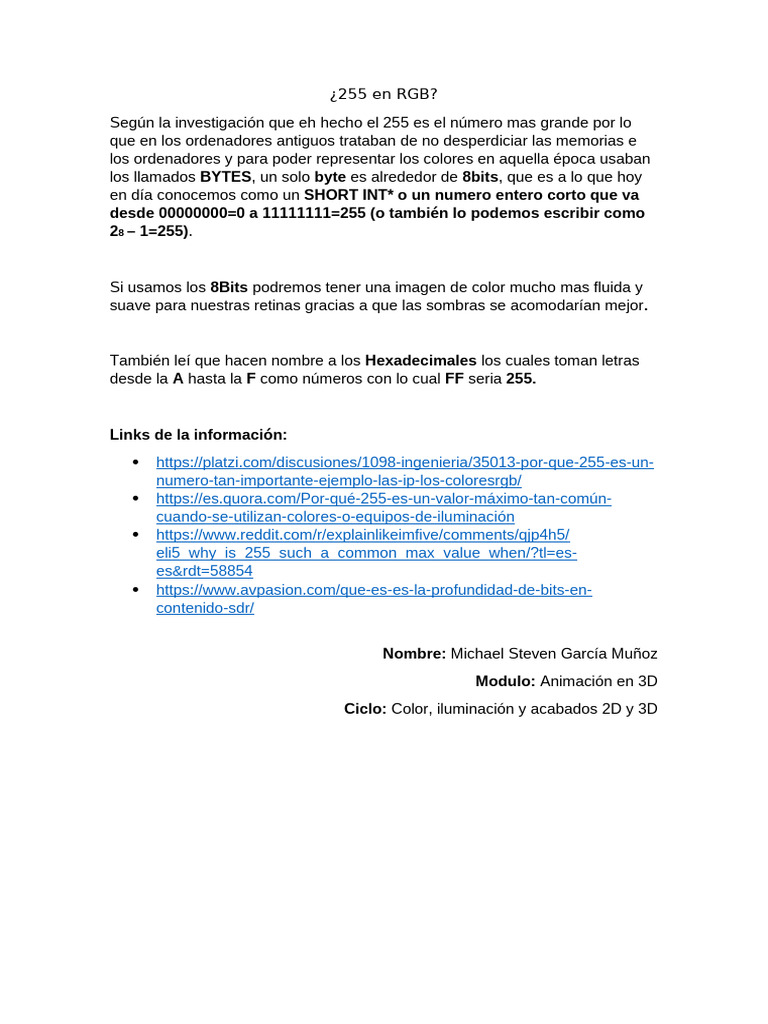 Bytes Byte 8bits SHORT INT o Un Numero Entero Corto Que Va Desde ...