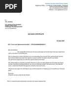 Bajaj Finance NOC Certificate Download | PDF