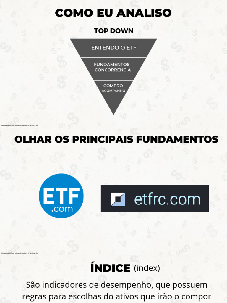 Como Analisar Um ETF | PDF | Câmbio de fundo comercial