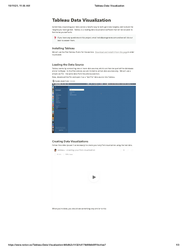 Tableau Data Visualization | PDF | Computers | Technology & Engineering