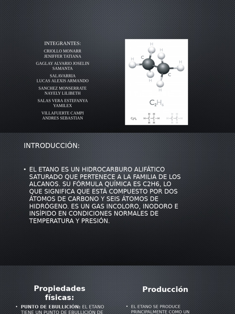 Propiedades y Usos del Etano | PDF | Hidrocarburos | Petroquímico