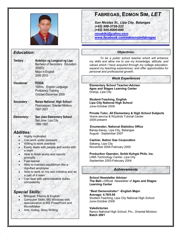 Resume Mon | PDF
