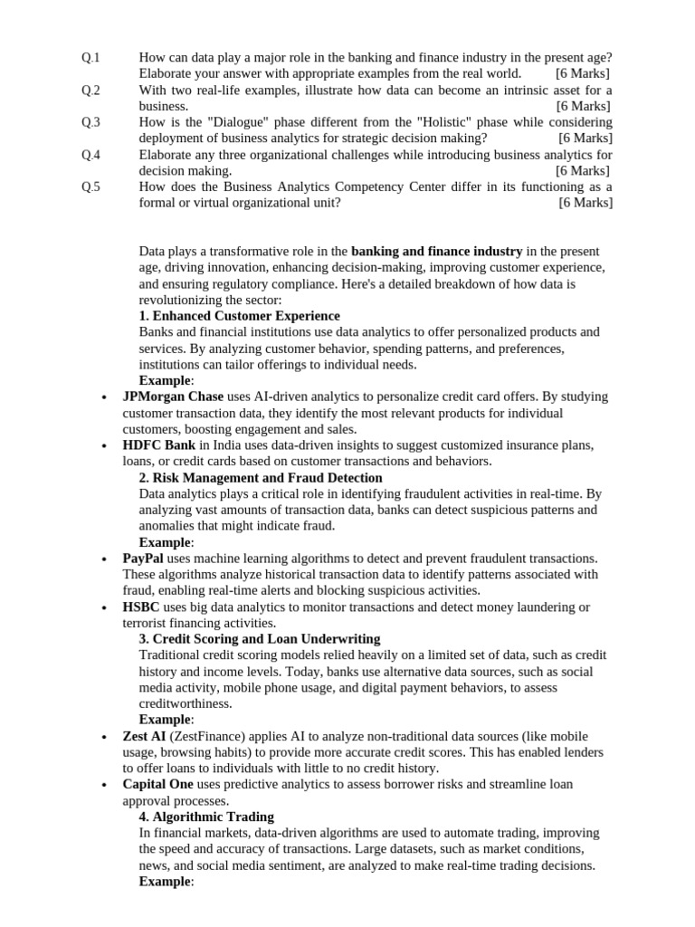 Q Paper Sample EmBA | PDF | Analytics | Economies