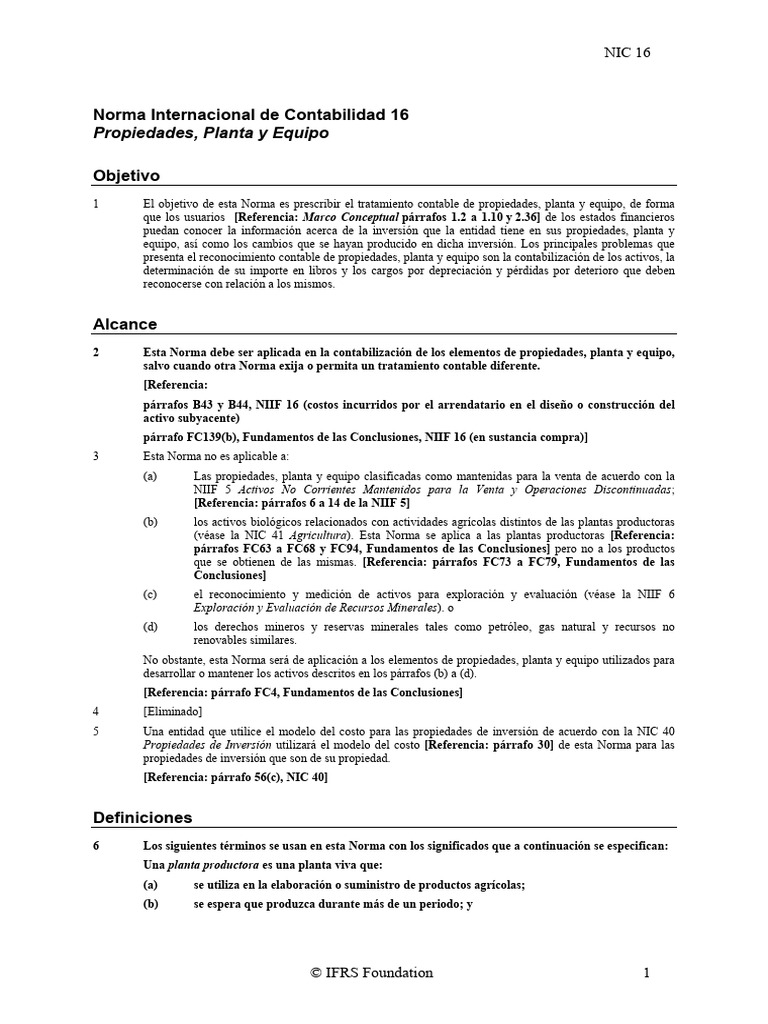 Nic 16 BV2024 Irach | PDF | normas internacionales de INFORMACION ...