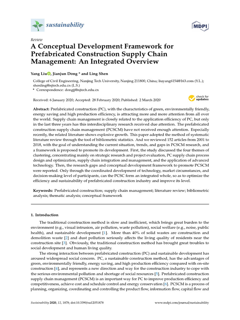 A Conceptual Development Framework For | PDF | Supply Chain Management | Energy Conservation