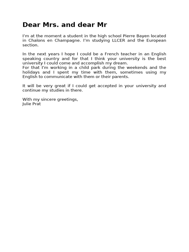 Dear Mrs. and Dear MR | PDF | Wellness