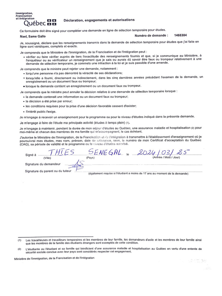 Déclaration | PDF