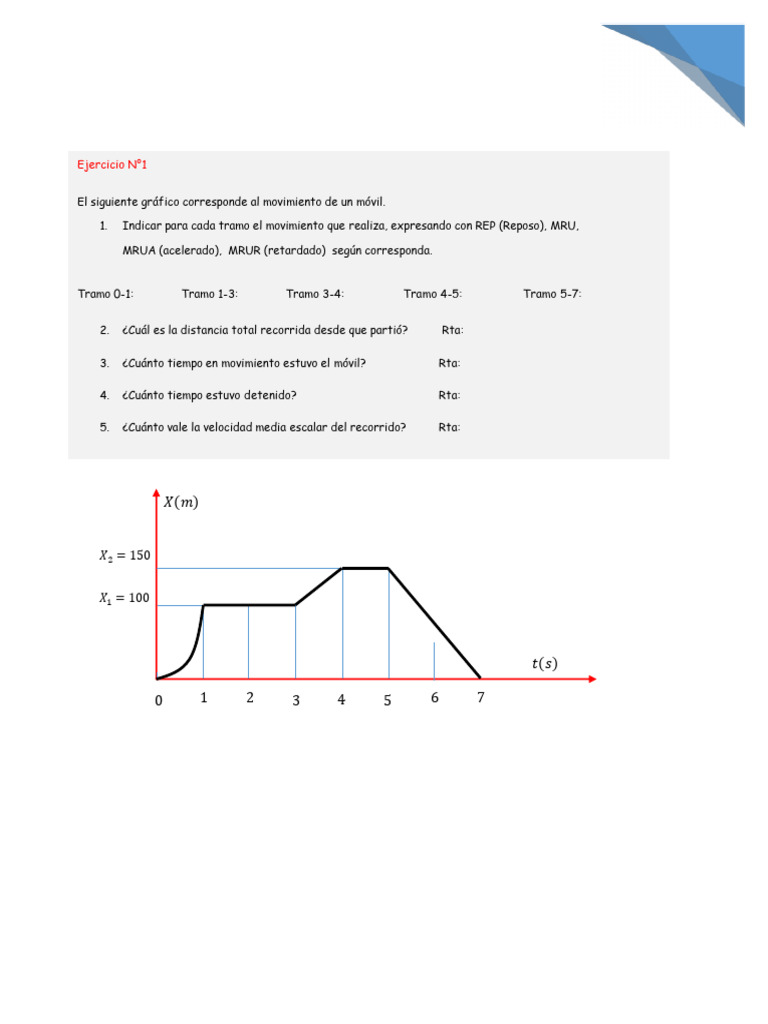 tarea de cinemática | PDF | Cinemática | Tiempo espacial