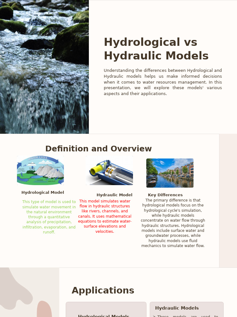 Hydrological & Hydraulic Models Comparision | PDF | Hydrology | Water
