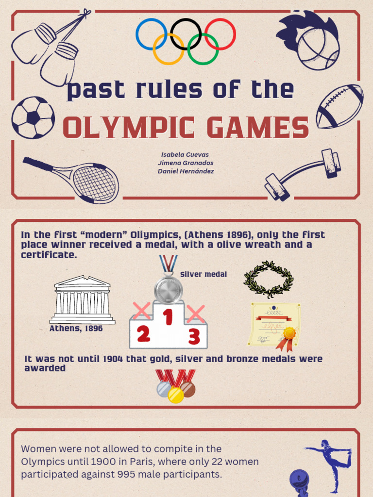 Past Rules in Olympics | PDF | Olympic Games | Multi Sport Events