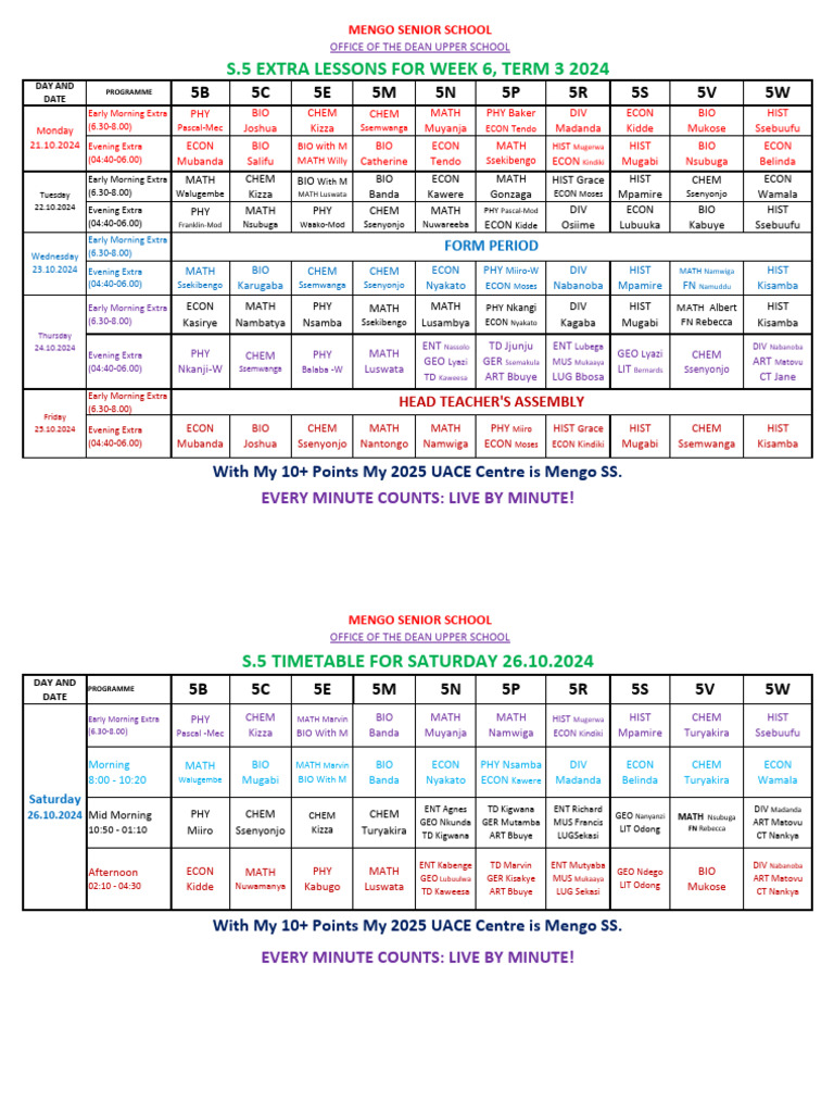 Best Revision Timetable | PDF