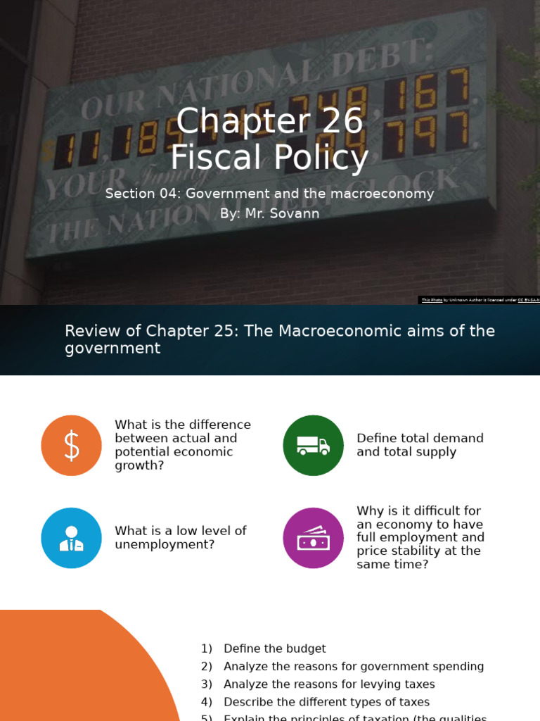 Chapter 26 - Fiscal Policy | PDF | Fiscal Policy | Taxes