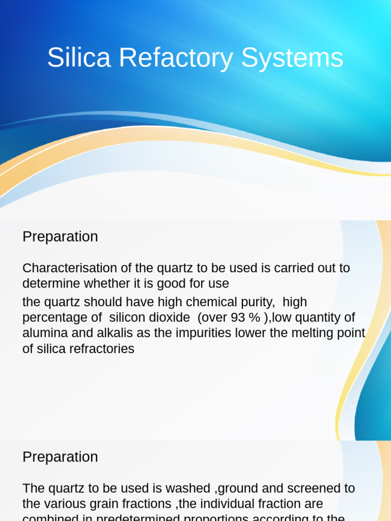 Silica Refractory Systems Overview | PDF