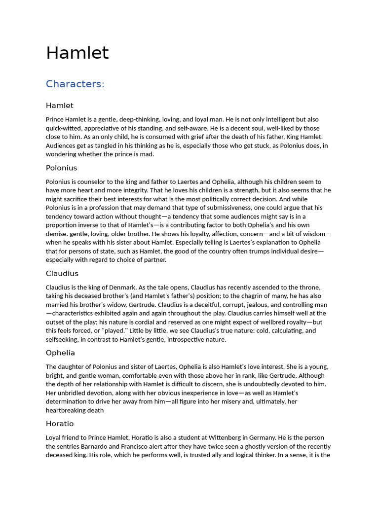 Hamlet | PDF | Hamlet