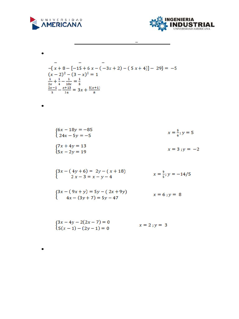 EJERCITARIO DE REPASO 2DO PARCIAL | PDF