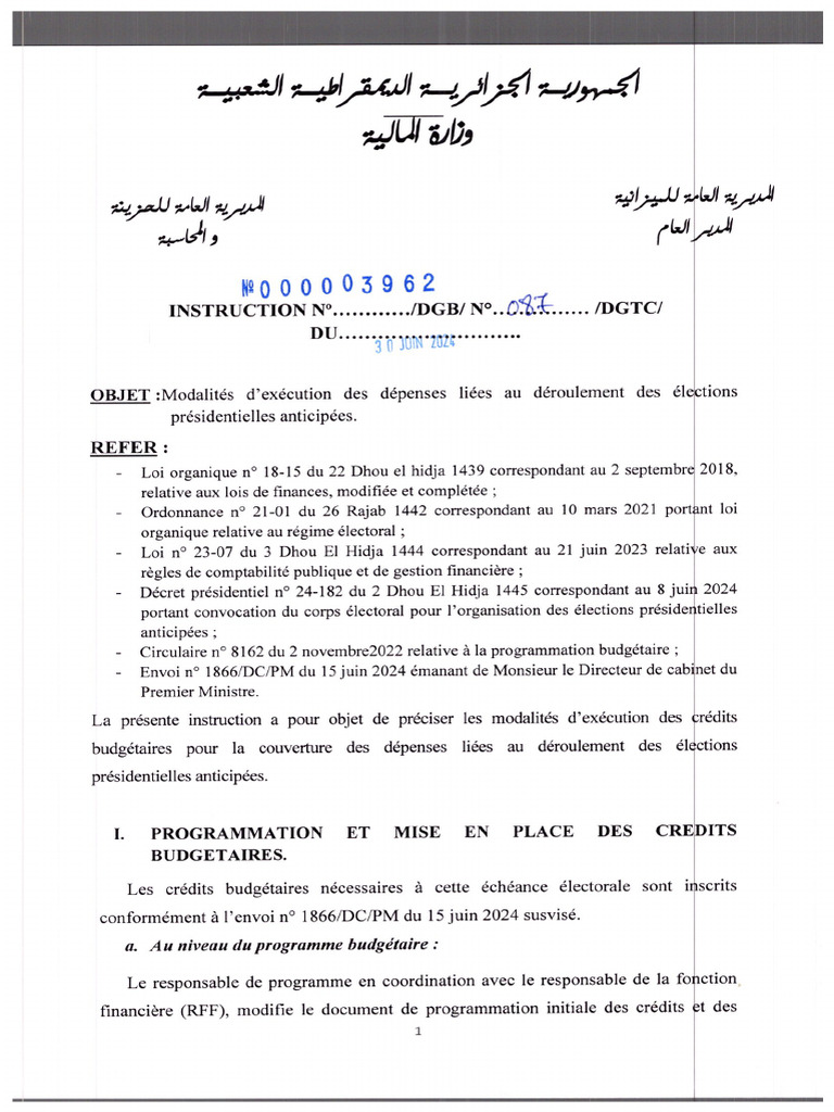 Instruction3962 Ellections | PDF