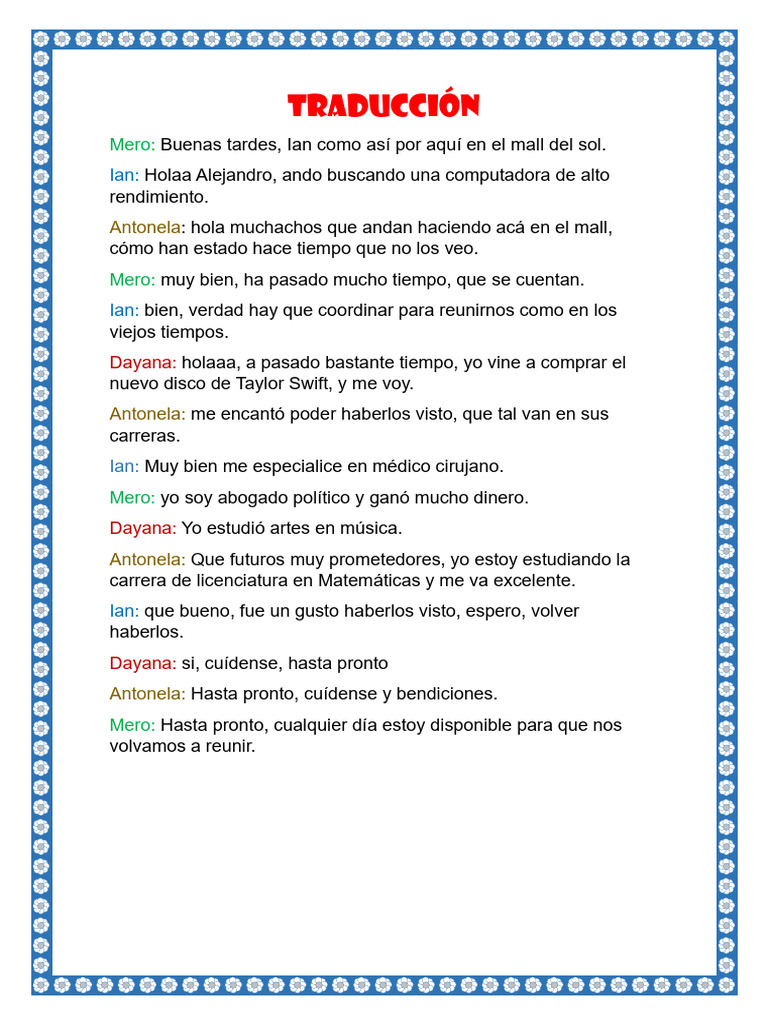 Dialogo Inges | PDF