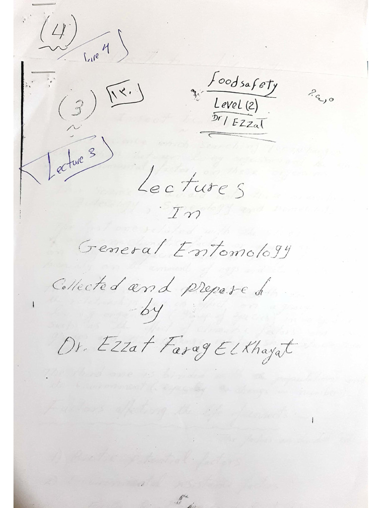 Lec, 3 Part 2 Ento | PDF