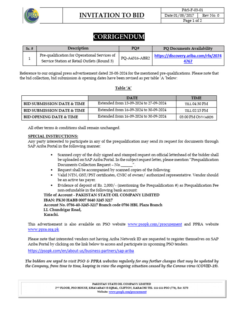 Web Ad - Corrigendum (4316R2) | PDF