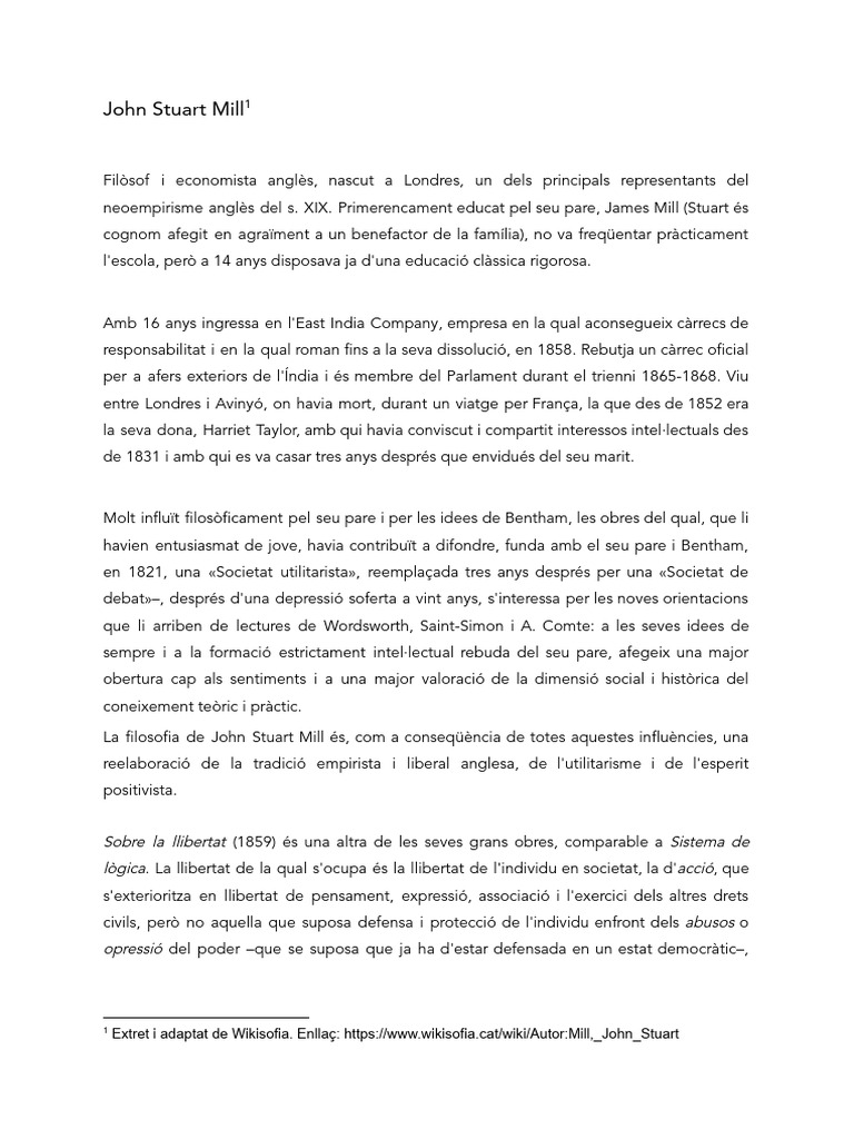 John Stuart Mill | PDF
