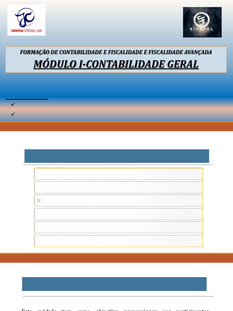 Módulo-1 Contabilidade Geral | PDF | Contabilidade | Relatório anual