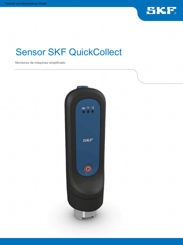 Sensor SKF QuickCollect: Monitoreo Eficaz | PDF | Sensor | Hertz