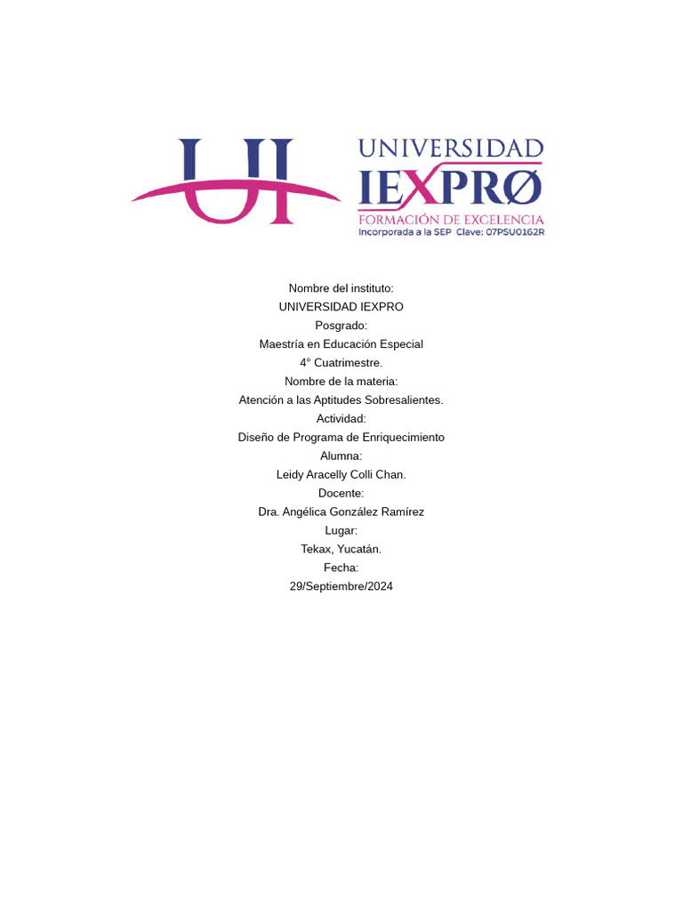 Colli Leidy Act4 PDF | PDF | Aprendizaje | Salón de clases