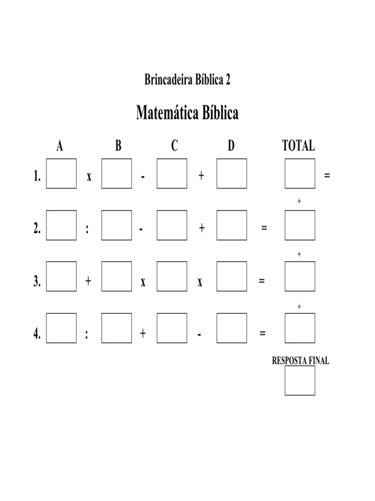 Matematica Biblica | PDF | Gênesis (livro) | Conteúdo bíblico