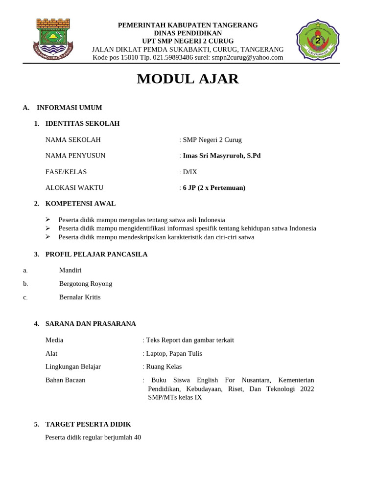 Fix Modul Ajar PMM | PDF | Karier & Perkembangan