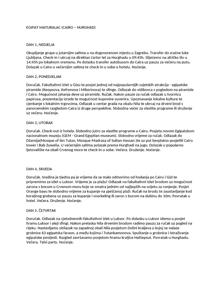 Egipat Maturalac | PDF